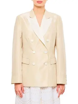 Alberto Biani Double-breasted Blazer - Beige