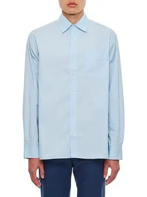 Closed Cotton Shirt - Sky Blue