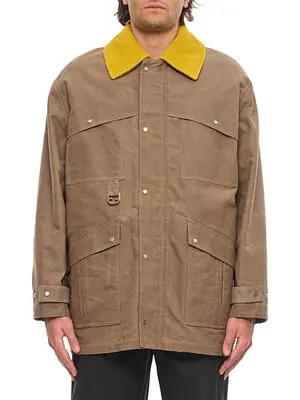 Fendi Oiled Cotton Reps Blouson Beige