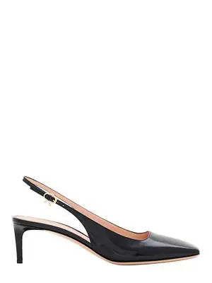 GIANVITO ROSSI Slingback With Nuit Heel - Black