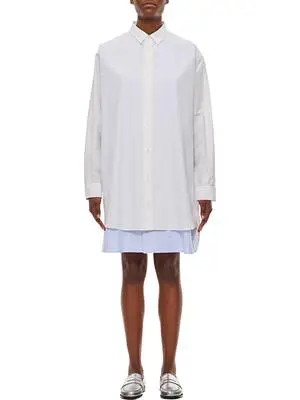 Loewe Double-layer Shirt Dress - White