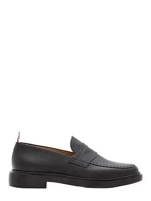 Thom Browne Penny Leather Loafers - Black
