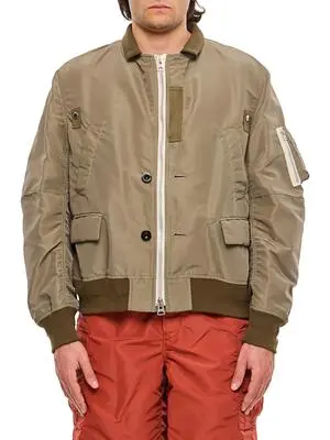 Sacai Zip-up Jacket - Green