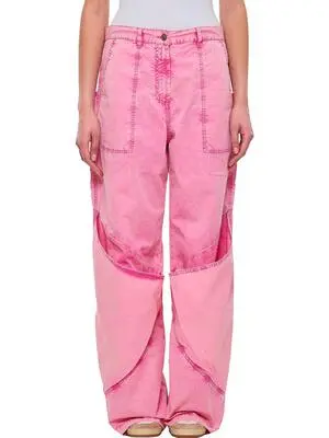 Attico Long Baggy Pants - Rose