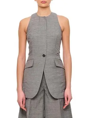 DURAZZI MILANO Tailored Gilet - Grey