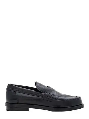 Alexander McQueen Jupiter Leather Loafer - Black