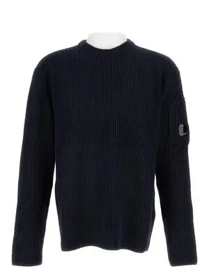 C.P. COMPANY Crewneck Fleece Knit Sweater