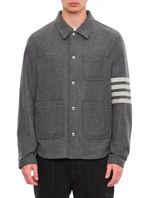 Thom Browne 4-bar Utility Jacket - Grey