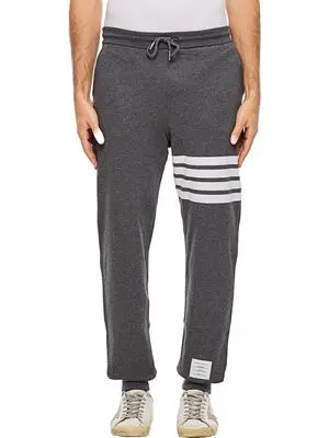 Thom Browne Classic Jogging Pants With Printed Stripes - Grey