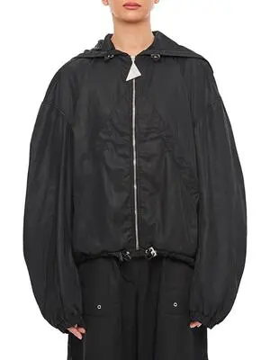 Attico Nylon Bomber Jacket - Black