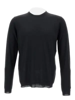 GOES BOTANICAL Fine Wool Crewneck Sweater - Black
