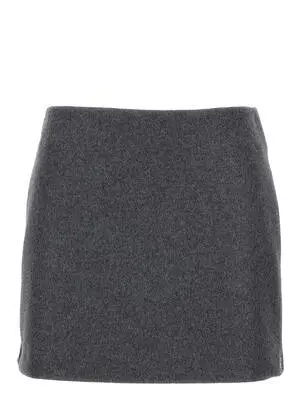 SPORTMAX Low-Waist Wool Miniskirt