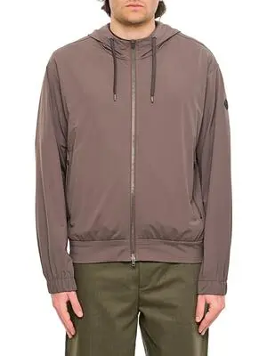 Herno Zip-up Hoodie With Hood - Brown