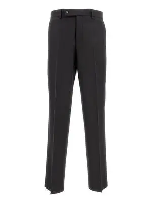 Fendi Wool Cigarette Trousers - Brown