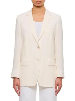 Alberto Biani Single-breasted Jacket - White