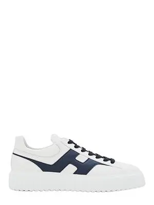 Hogan H-stripes Laced Sneakers - White
