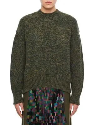 Loewe Trompe L'oeil Crewneck Sweater - Green