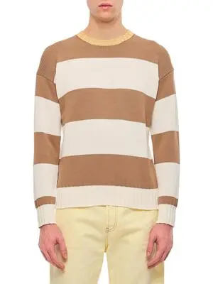 DRUMOHR Striped Crew Neck Sweater - Multicolor