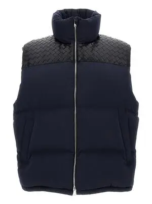 Bottega Veneta Padded Tech Gilet - Blue