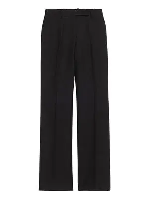 TOM FORD Wool-blend Straight-leg Trousers - Black