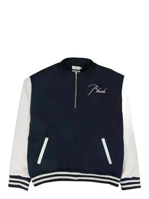 Rhude Varsity Zip-up Sweater - Blue
