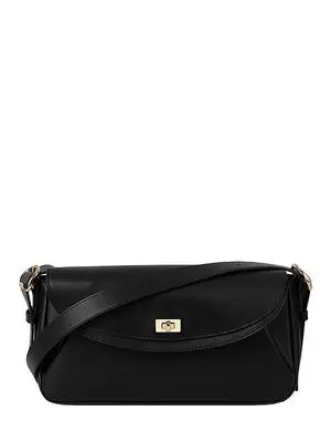 Sandro Le Mambo Plain Leather Bag - Black