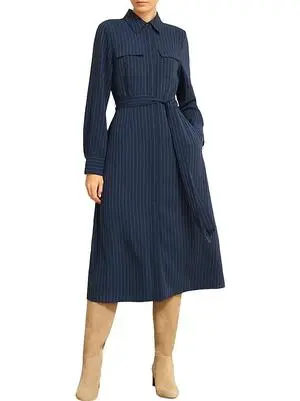 HOBBS LONDON Hadley Shirt Dress - Midnight