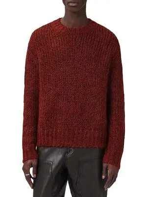 ALLSAINTS Myles Crew - Rust Red