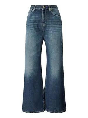 Pinko Wanda Wide Leg Jeans - Medium Dark Vintage Wash