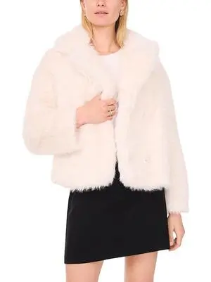 1.State Faux Fur Jacket New Ivory