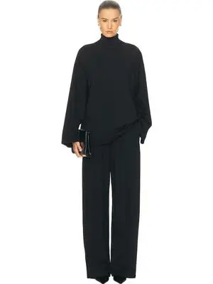 Wardrobe.NYC Opaque Lounge Top - Black