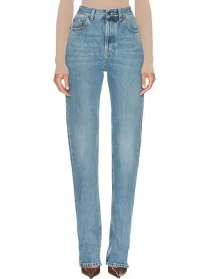 Saint Laurent 90's Slim Leg - Blue Bahama