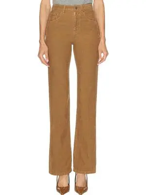 Saint Laurent Corduroy Wide Leg Pant - Fall Beige