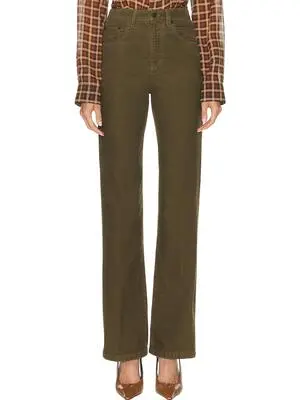 Saint Laurent Corduroy Wide Leg Pant - Hunting Kaki
