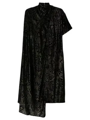 Roberto Cavalli Jacquard Midi Dress - Black