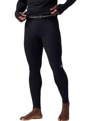 BACKCOUNTRY Cedars Rws Merino Lightweight Baselayer Bottom - Black