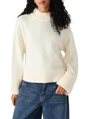 Steve Madden Ivi Mock Neck Sweater - Cream