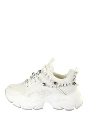 BUFFALO BOOTS Binary Charm Sneaker - Pearl White