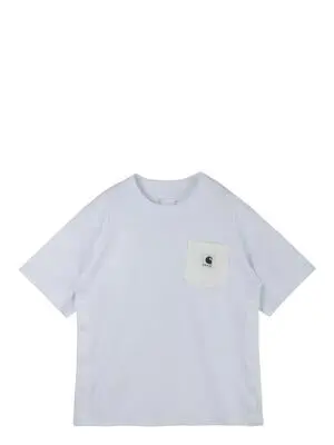 SACAI X CARHARTT WIP Cotton T-shirt With Logo Patch - White