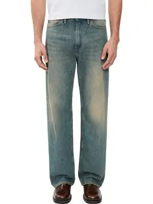 STOCKHOLM SURFBOARD CLUB Frank Japanese Denim Relaxed Jeans - Sand Blue