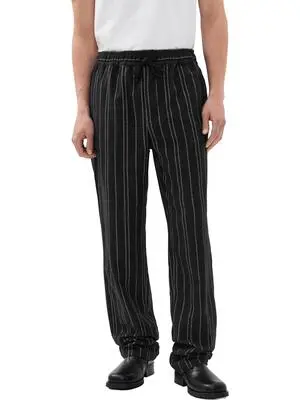 Isabel Marant Isaki Striped Pants - Black