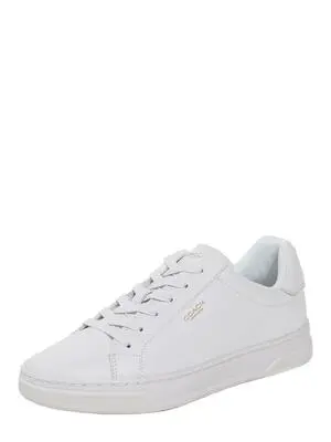 COACH High Line Leather Sneakers - Optic White