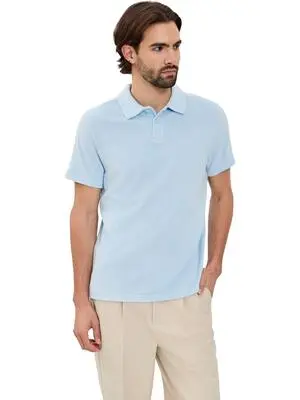 FAIR HARBOR Ravello Terry Polo - Light Blue