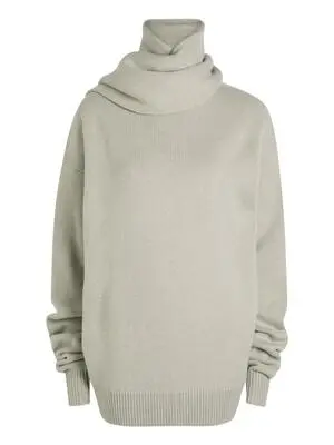 Calvin Klein Scarf-effect Cashmere Jumper - Ivory