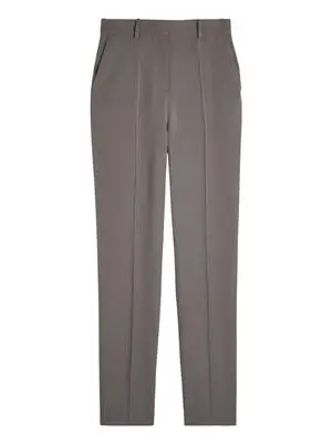 Calvin Klein Lucia Slim-leg Wool Trousers - Grey