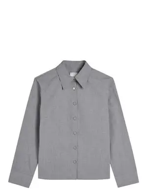 Calvin Klein Cotton-poplin Shirt - Grey