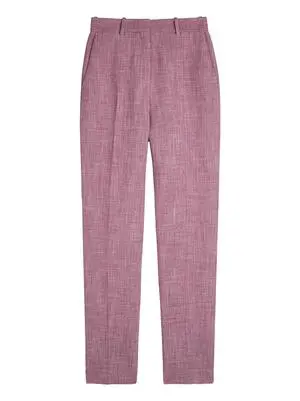 Calvin Klein Lucia Slim-leg Cotton-blend Trousers - Red Light
