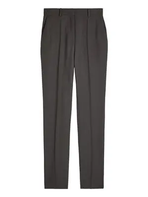 Calvin Klein Lucia Slim-leg Wool Trousers - Grey
