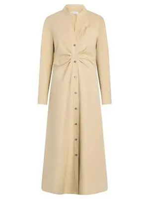 CALLAS MILANO Genny Longsleeve Shirtdress - Pale Camel