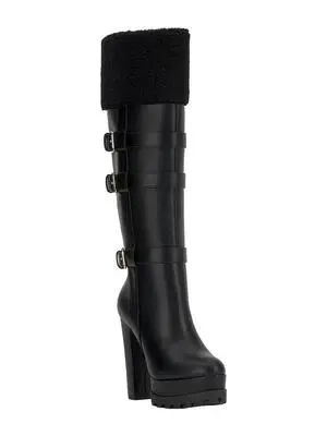 Jessica Simpson Imerald Platform Knee High Boots - Black